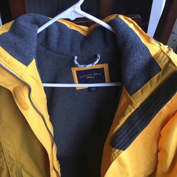 Lands' End | Jackets & Coats | Lands End Squall Jacket Beautiful Yellow ...